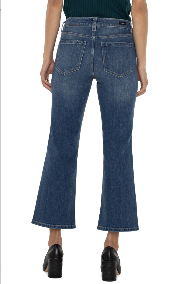 25.5 IN HANNAH FORREST HILLS MED WASH CROPPED DENIM FLARE – A La Mode